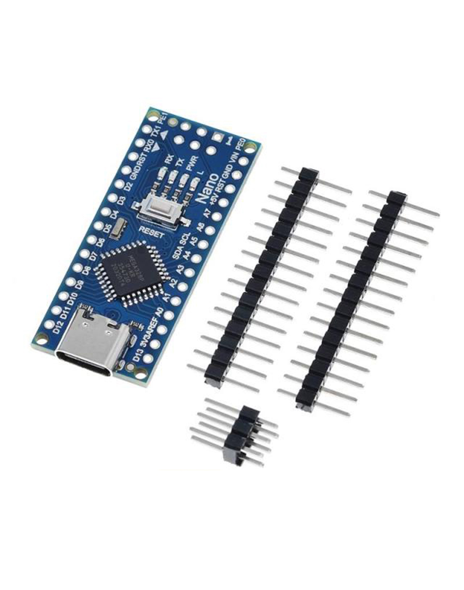 Контроллер Arduino Nano V3 Usb Type C без распайки купить на сайте Arduinoshop