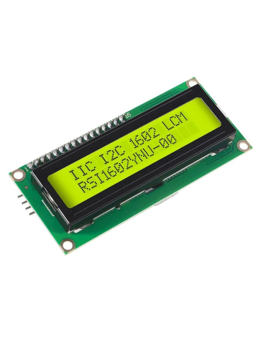 Дисплей LCD 1602 (I2C, зелёный) | купить на сайте arduinoshop